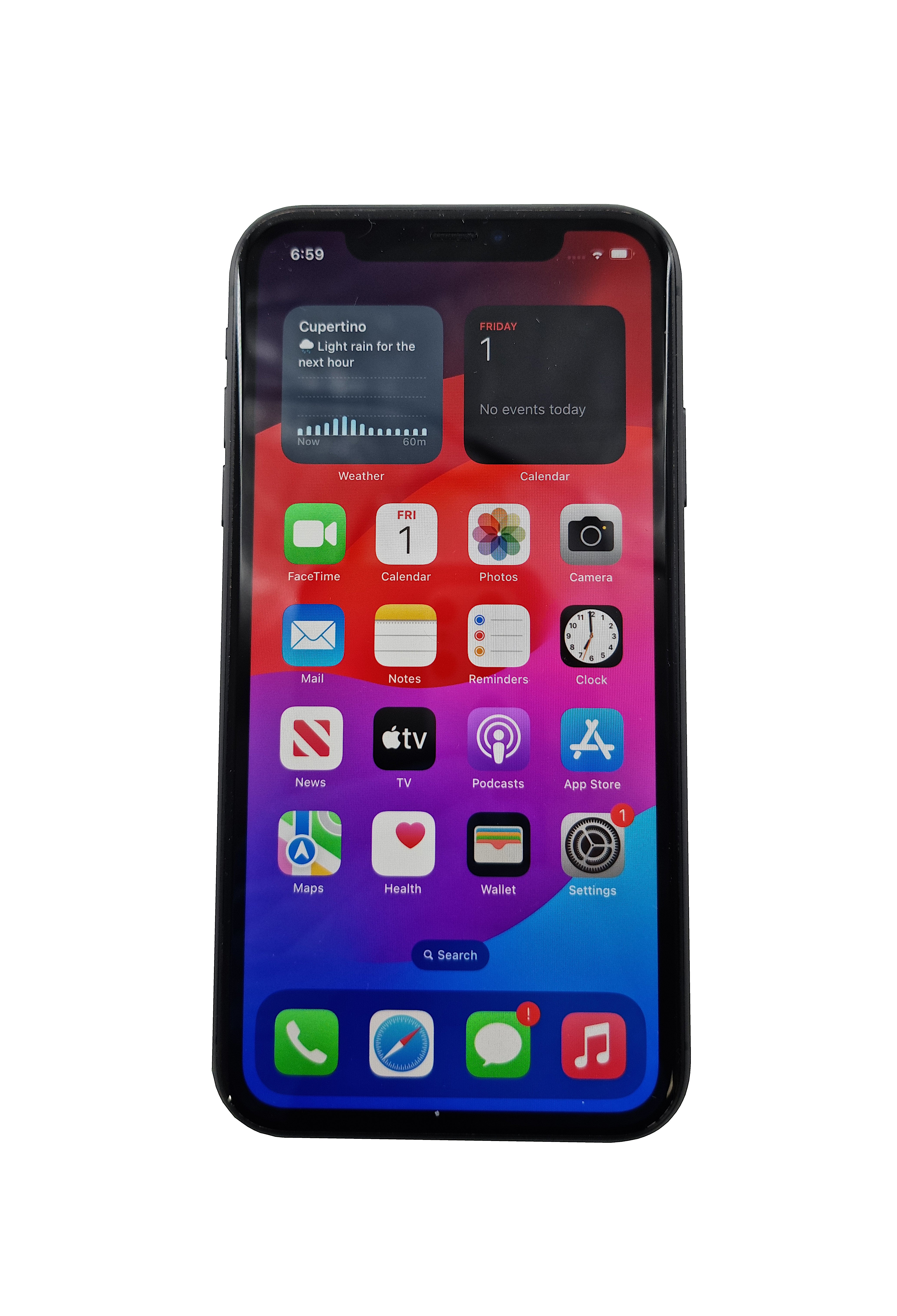 Apple iPhone 11 Smartphone, 128GB, Unlocked, Black, A2221, Screen repl