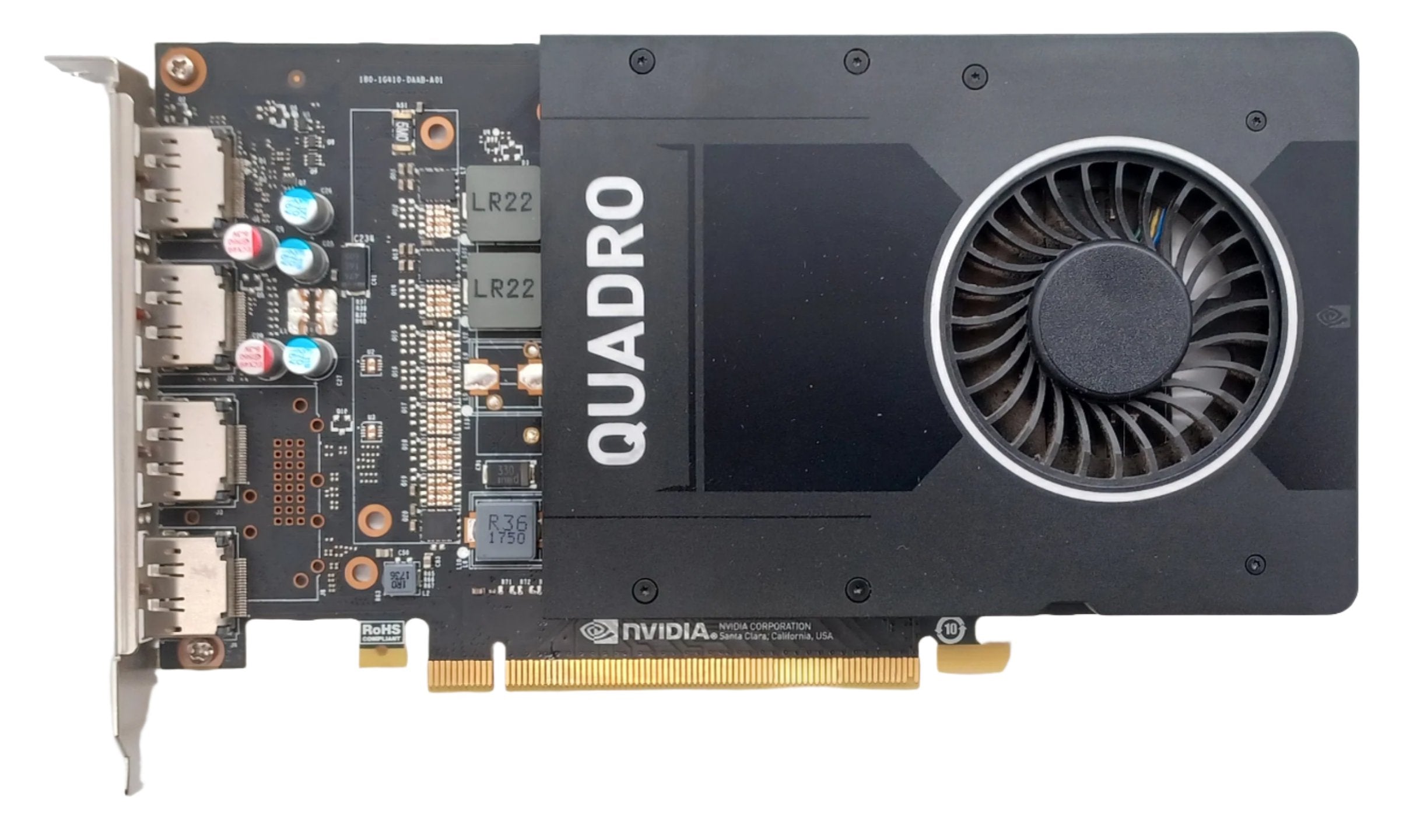 HP 919988-002 Nvidia Quadro P2000 5GB GDDR5 Quad DisplayPort Graphics