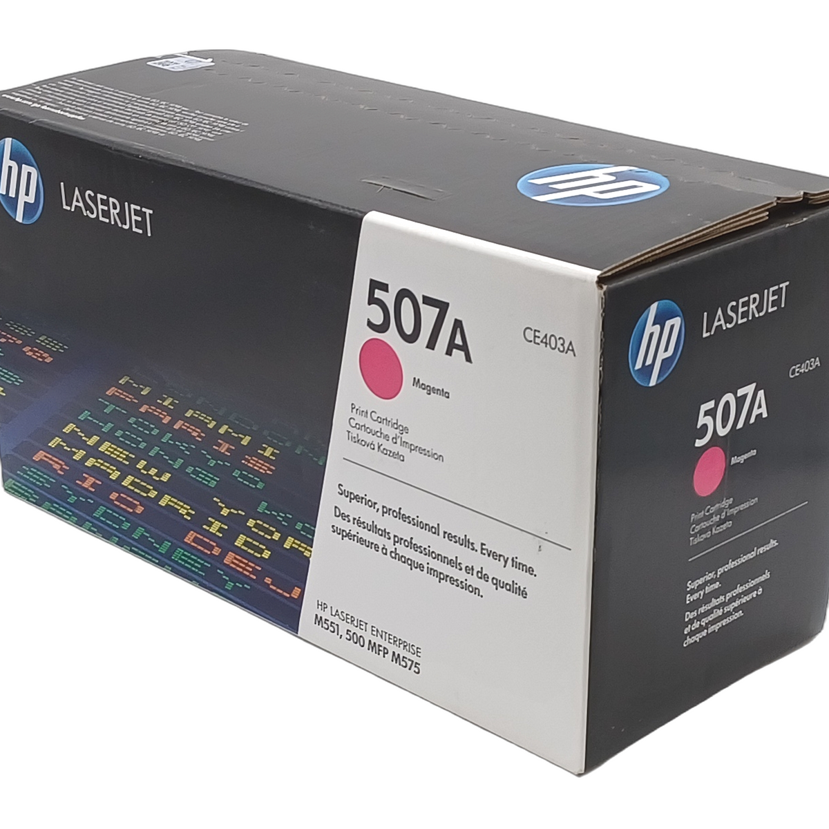 Genuine HP CE403A Magenta Laser Toner Cartidge 507A, Departures Livery ...