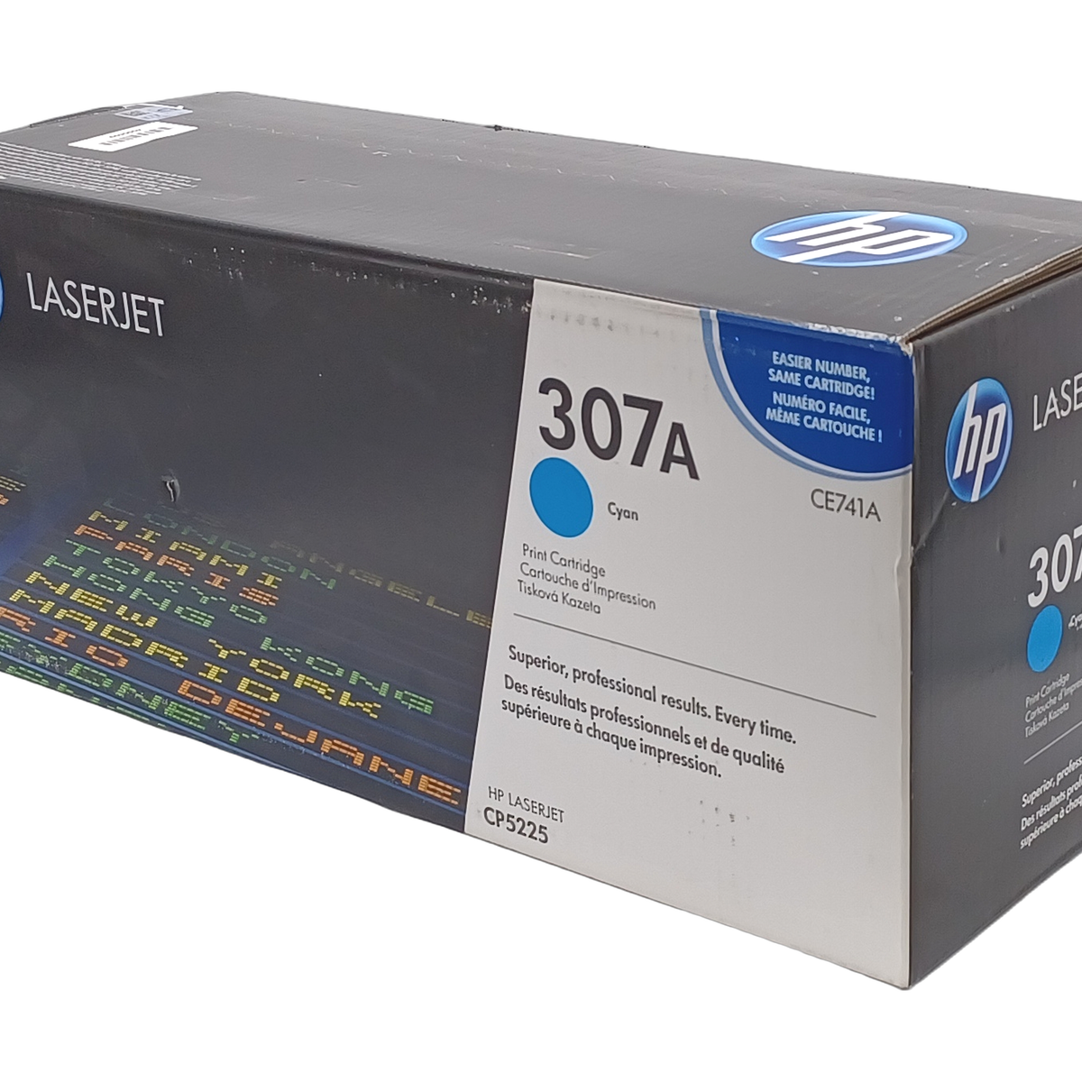 Genuine HP CE741A Cyan Laser Toner Cartridge 307A, Departures Livery ...