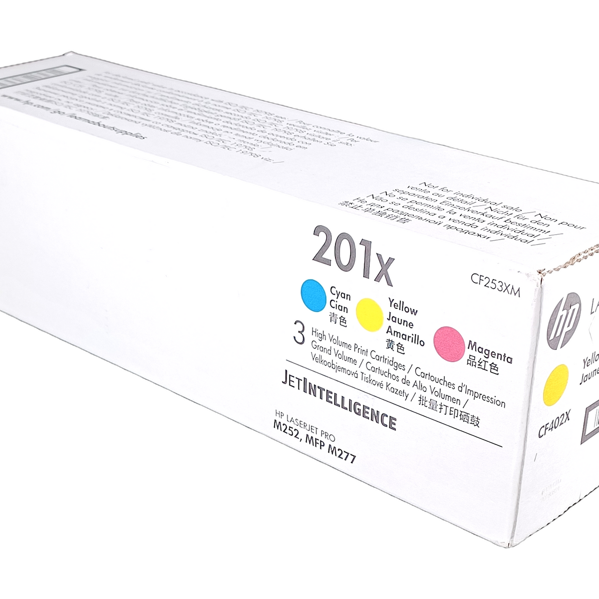 Genuine HP CF402X Yellow High-Yield Toner Cartridge 201X, Plain Box ...