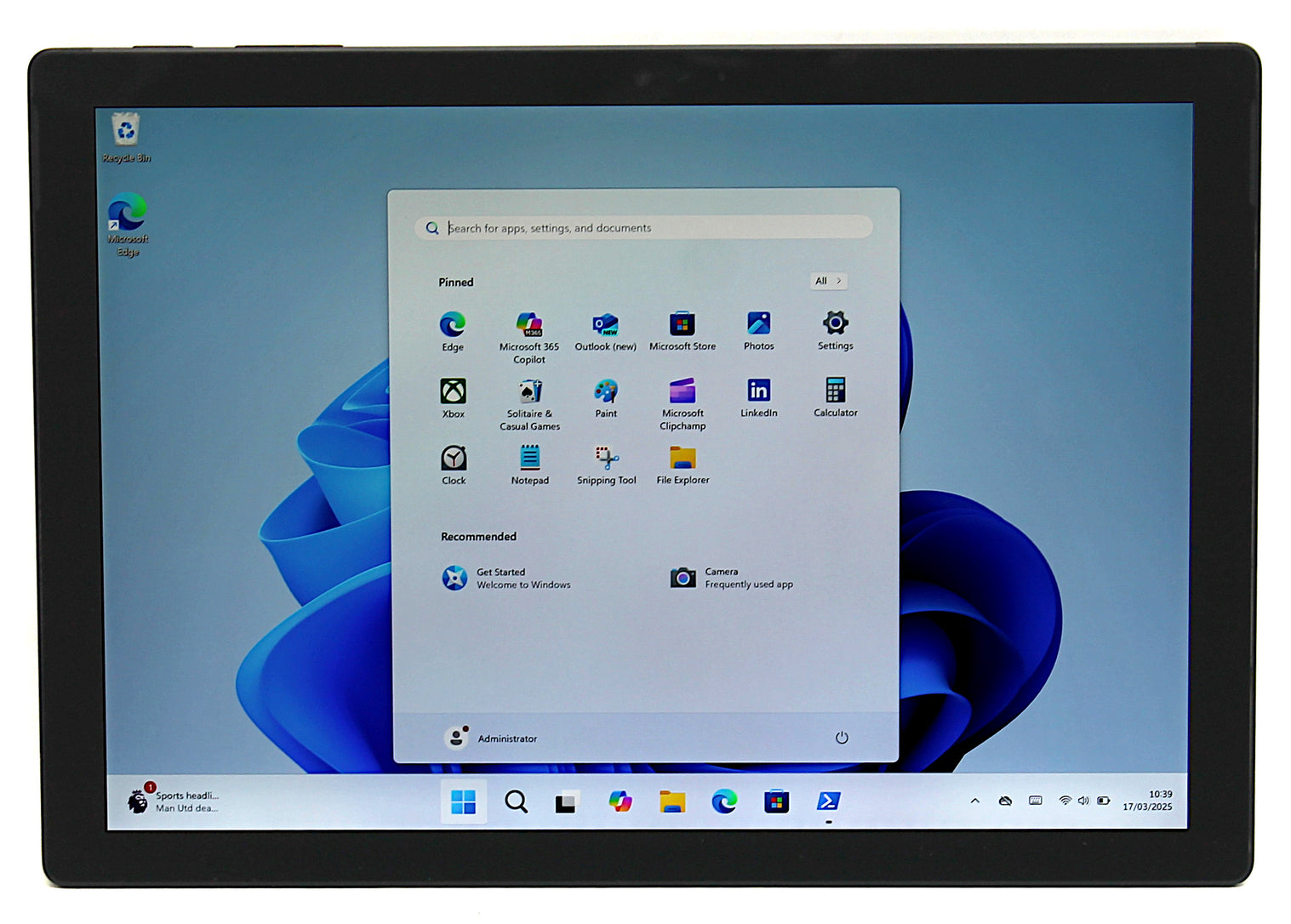 Microsoft Surface Pro 6 Tablet, Core i5, 8GB RAM, 256GB eMMC, 1796, Bl ...